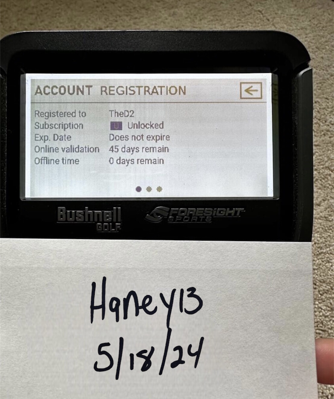 Used Bushnell Launch Monitor | SidelineSwap