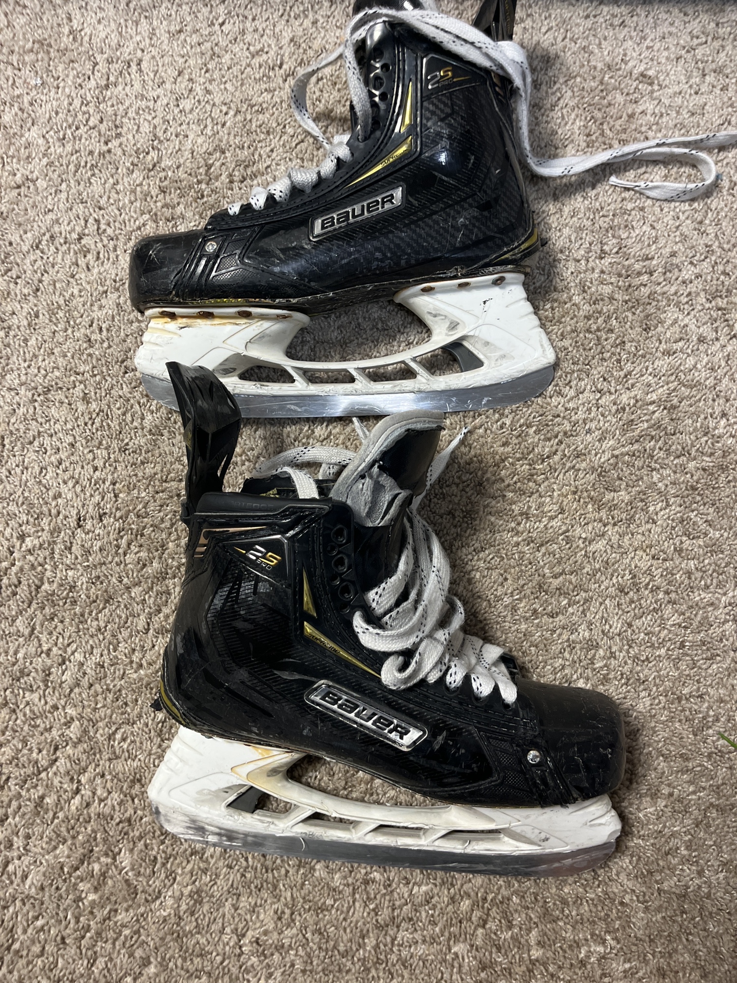 Bauer 2s pro skates With Step Steel | SidelineSwap