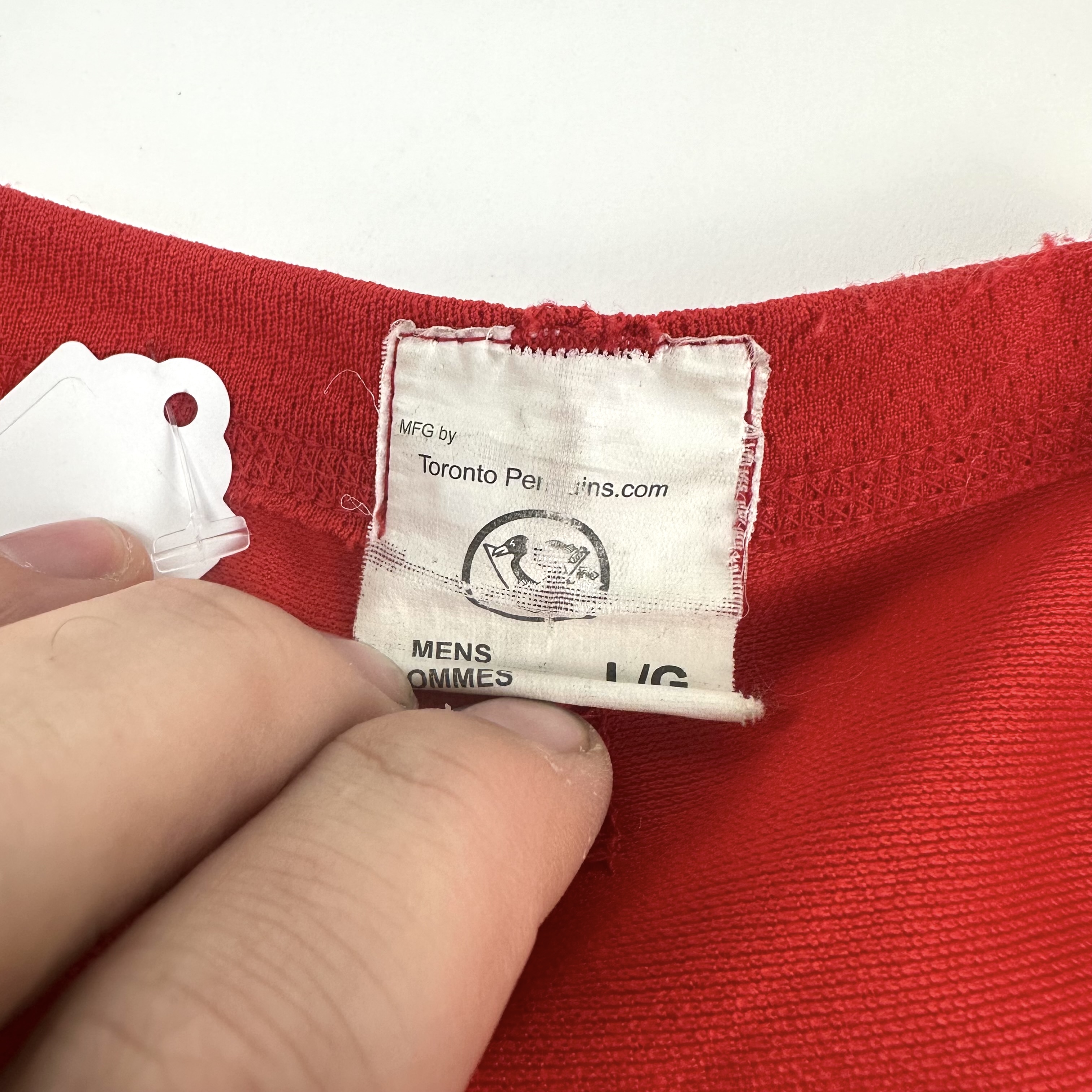 Used Red Pittsburgh Penguins Practice Jersey | Goalie Cut Large | C471 ...