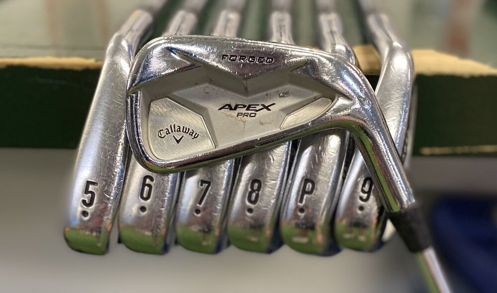 Used RH Callaway Apex Pro Forged ‘19 Iron Set 4-P Project X 6.5 Extra ...