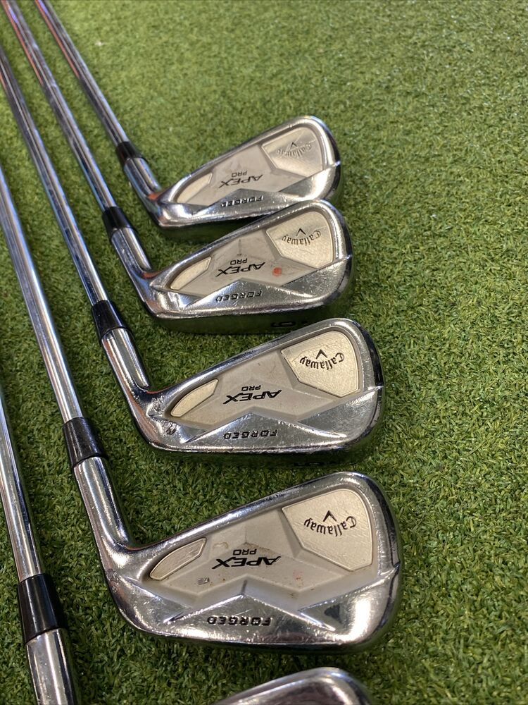 Used RH Callaway Apex Pro Forged ‘19 Iron Set 4-P Project X 6.5 Extra ...