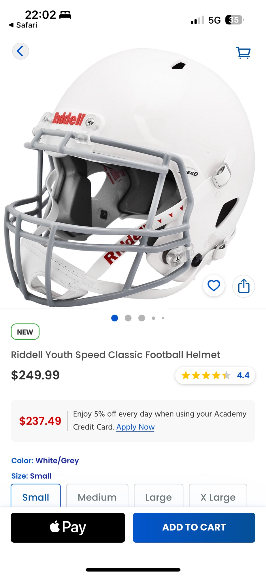 Riddell speed classic youth football helmet medium | SidelineSwap