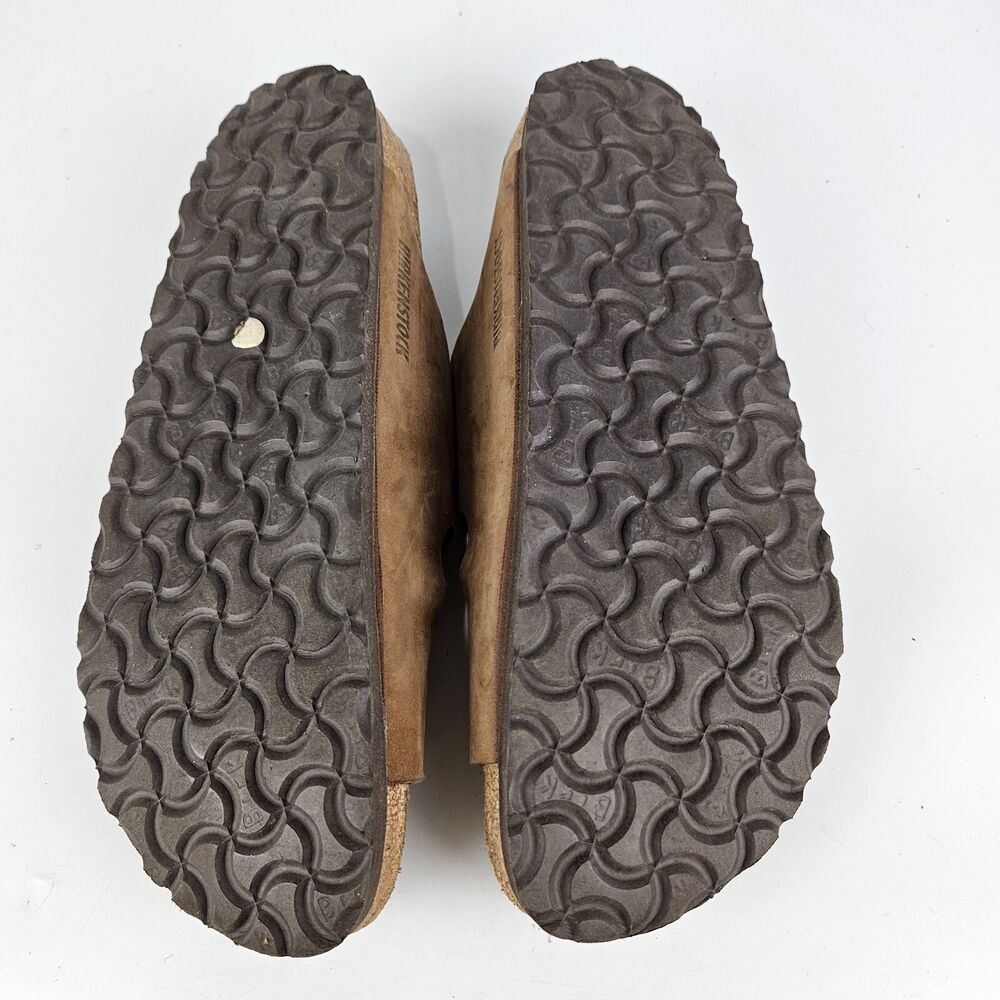 Birkenstock Arizona Tobacco Brown Leather Slide Sandals Shoes Size: 41 ...