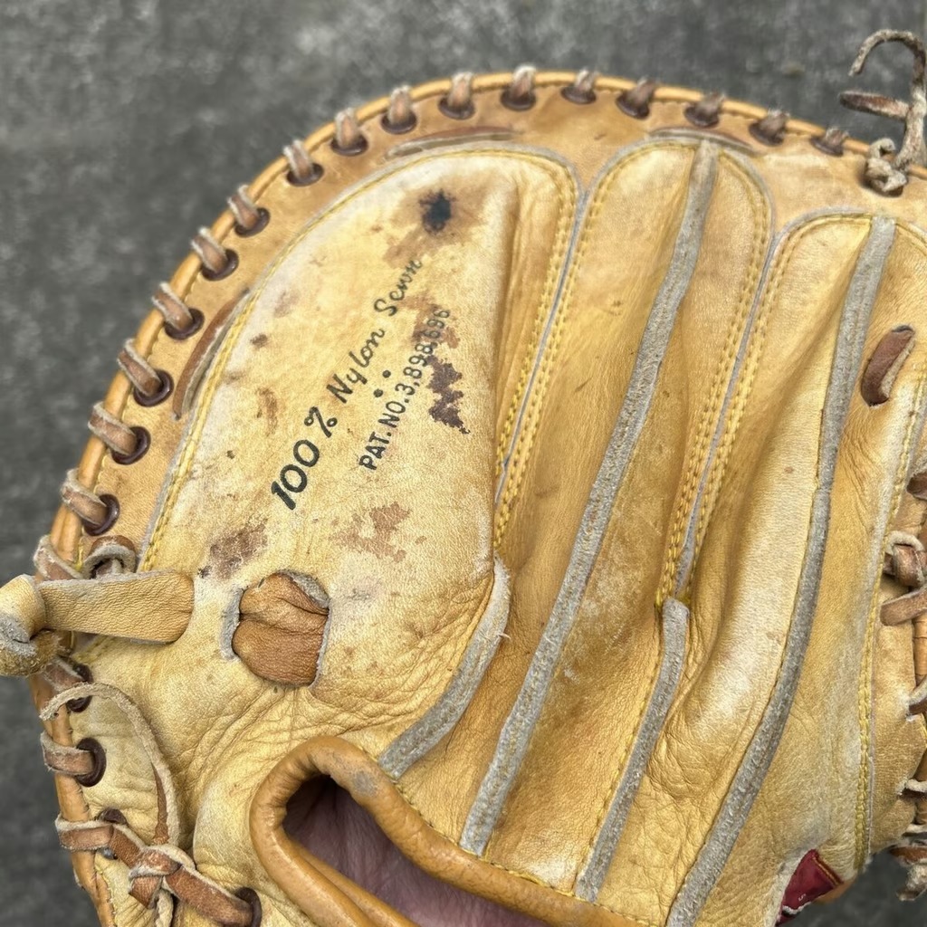 Vintage RAWLINGS MJ77T Johnny Bench Left Hand Catchers Gloves RHT ...