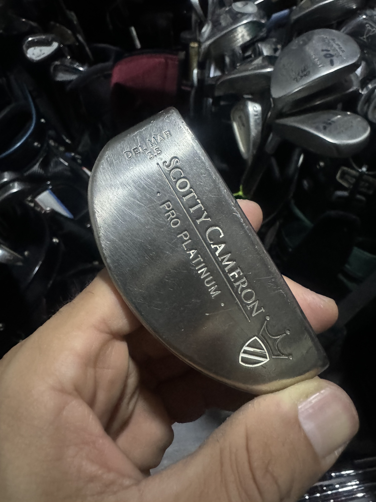 Scotty Cameron Pro Platinum Del Mar 3.5 / 33 length With Scotty red ...