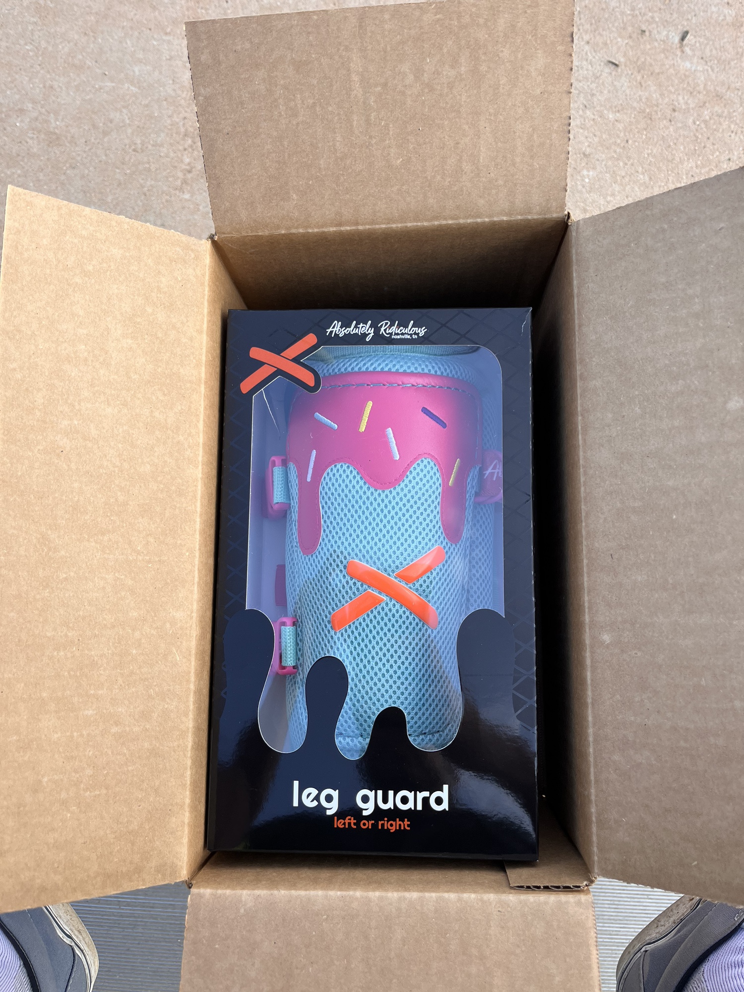 Absolutely ridiculous Miami ice leg guard | SidelineSwap