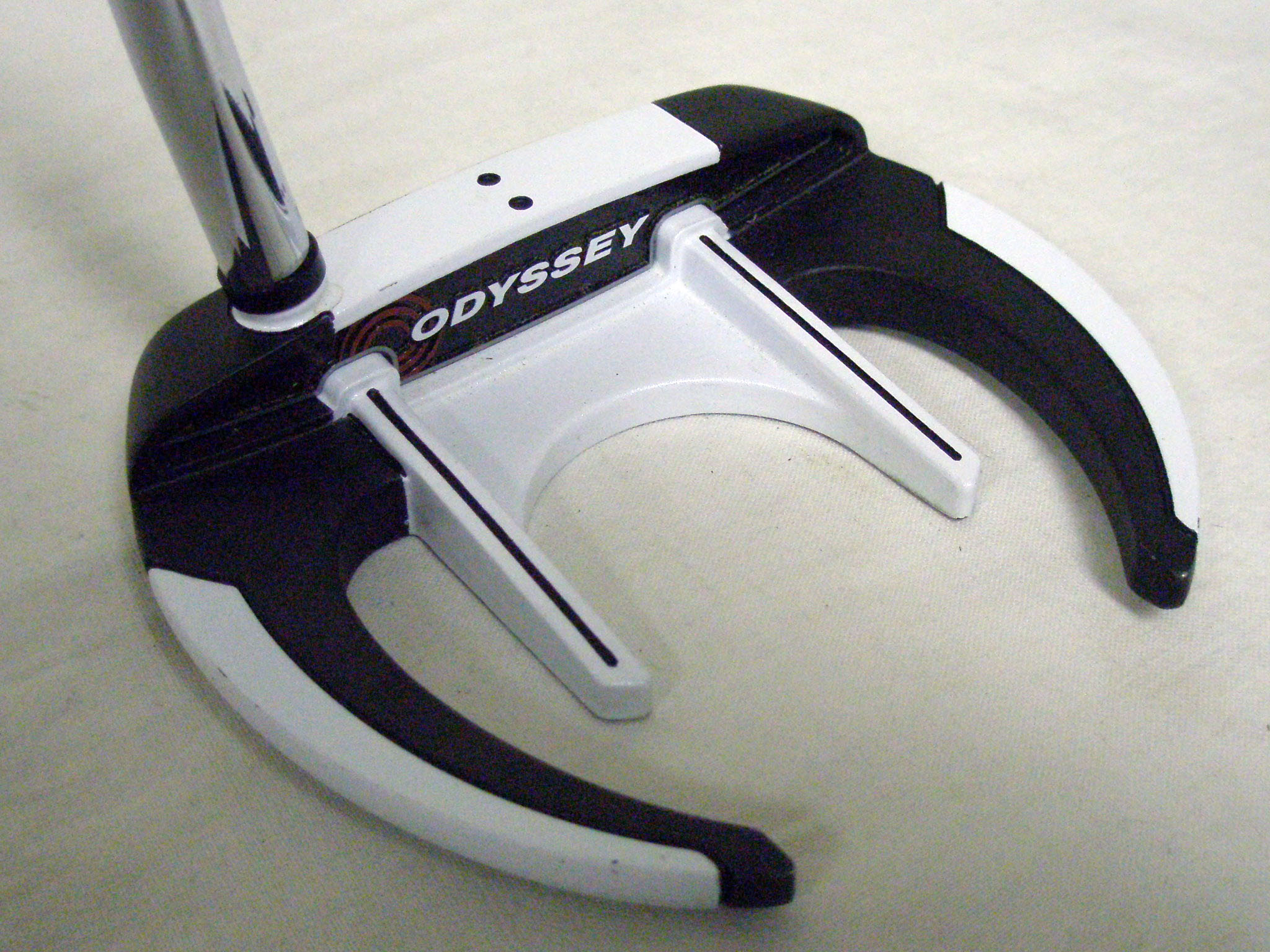Odyssey Versa 90 Sabertooth Putter 35" (Black/Wht/Blk, Double Bend ...