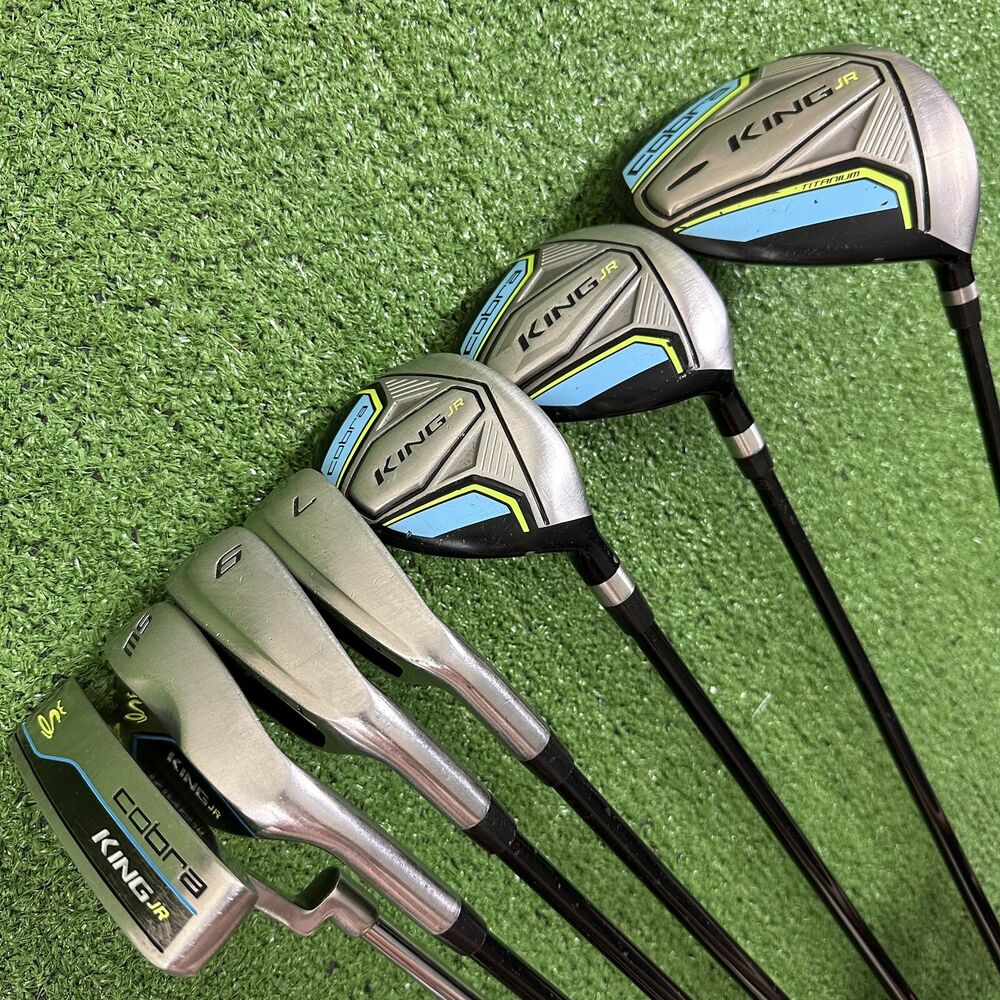 Cobra Jr Golf Club Set US Junior Youth 53”-60” Tall Driver Wood Hybrid ...