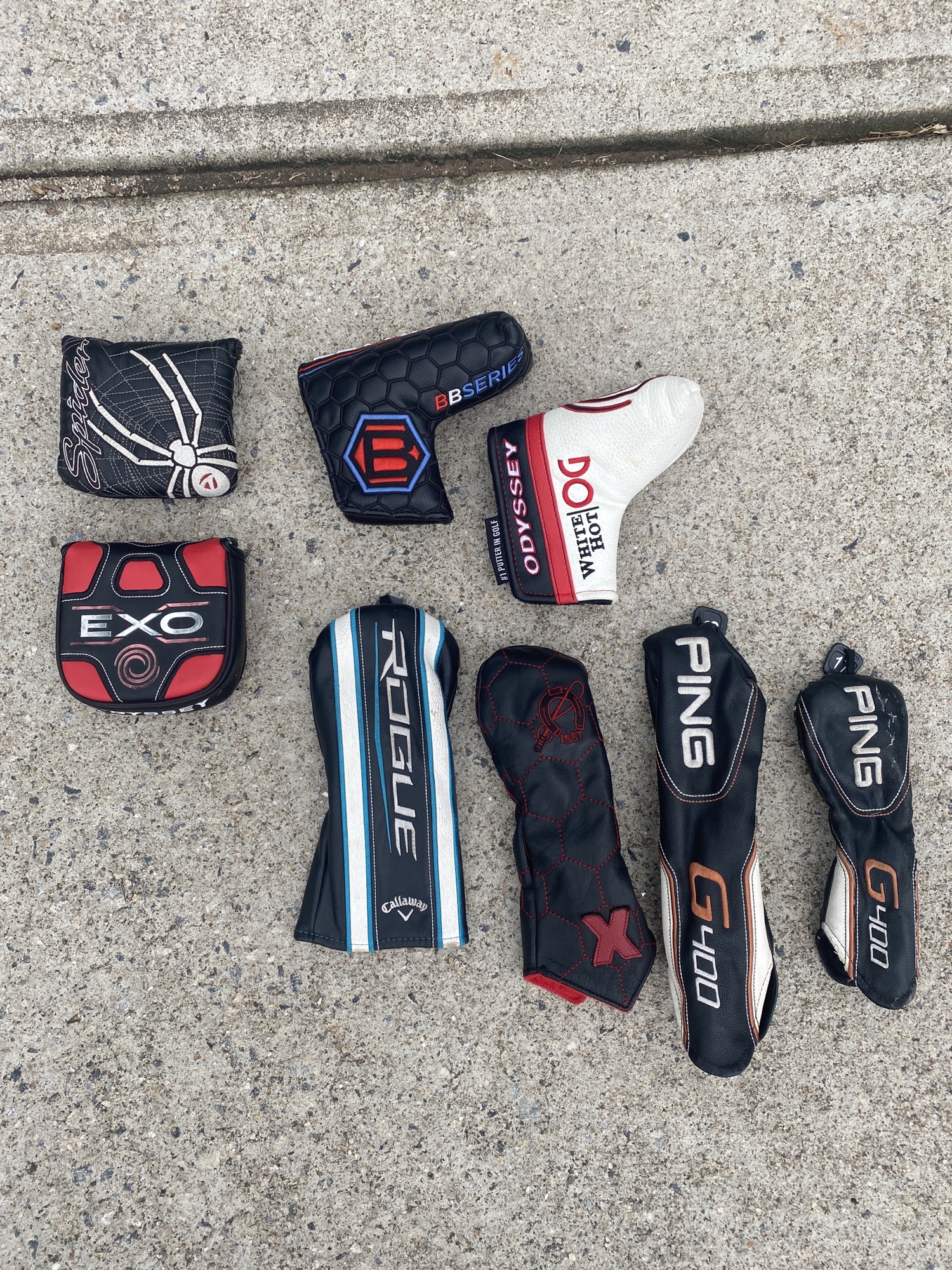 2 Piece BOOM Driver And Fairway Wood Leather Embroidered Golf Head ...