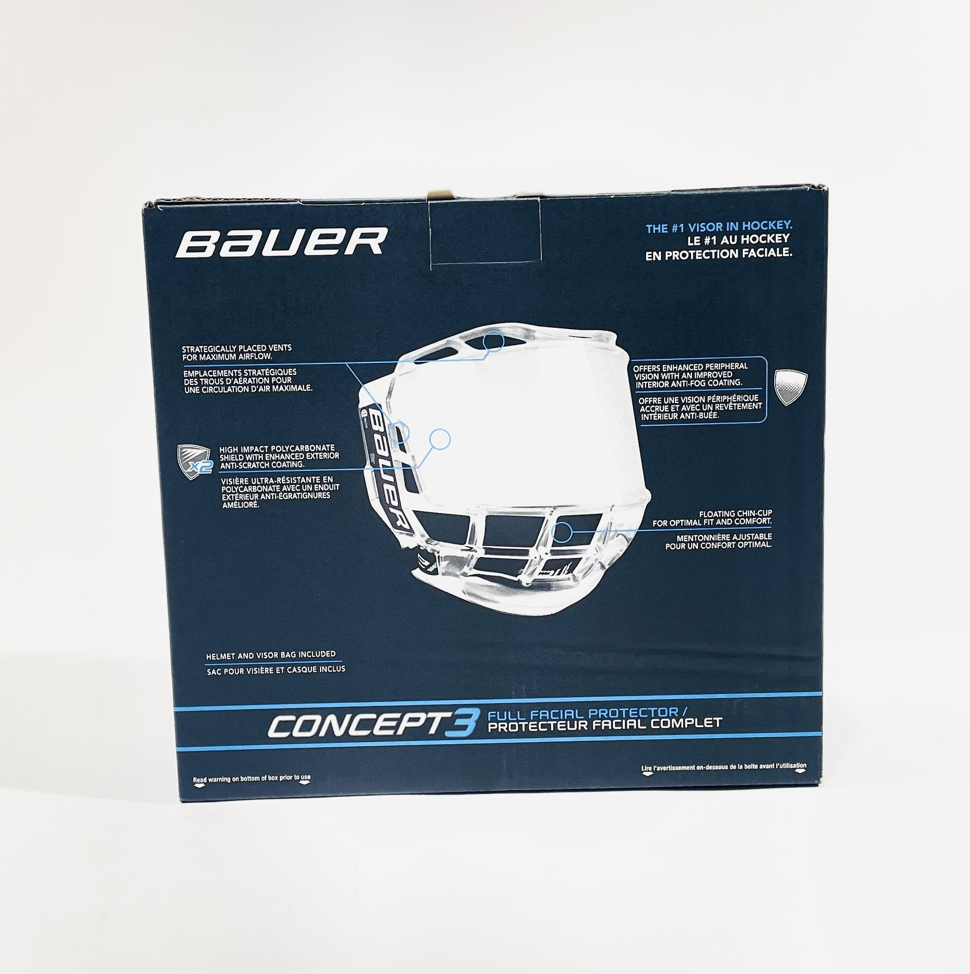 New Bauer Concept 3 Full Shield - Senior | SidelineSwap