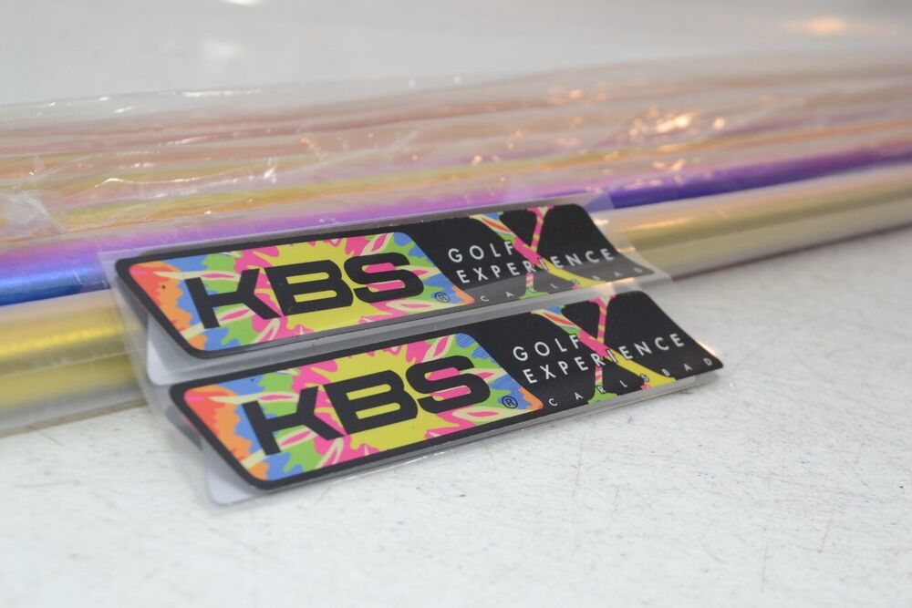 KBS PVD Rainbow C-Taper 130g X Stiff 5-PW Iron Shaft Set .355 Steel # 173502 | SidelineSwap