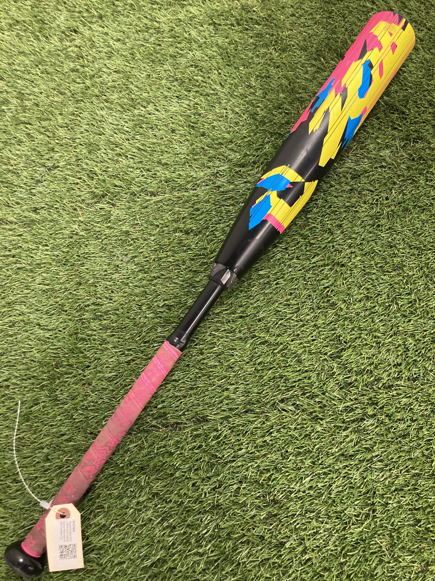 Used Kid Pitch (9YO-13YO) 2023 DeMarini Zoa Glitch Bat USSSA Certified ...