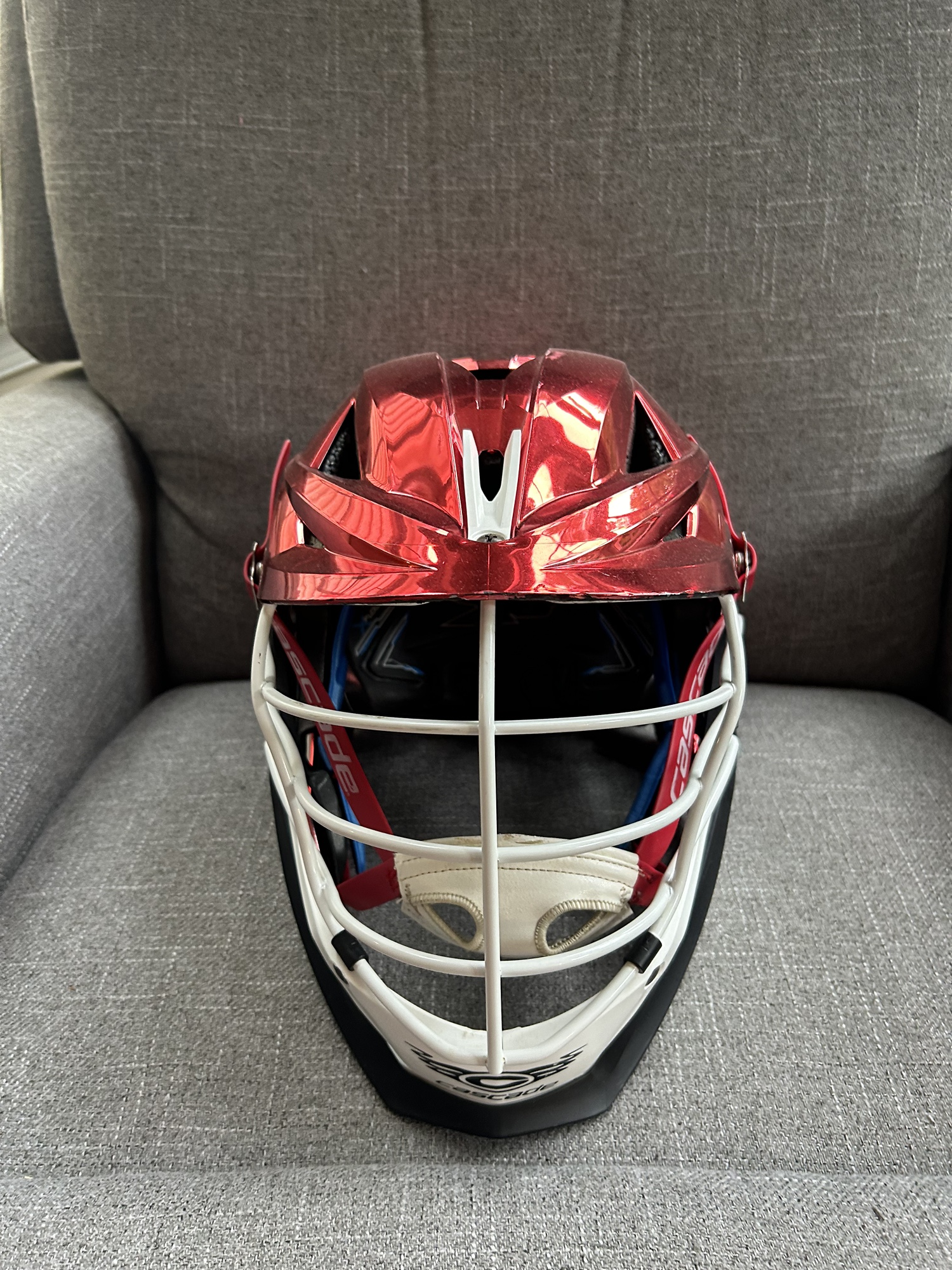 Crome Red Team 91 Maryland Helmet | SidelineSwap