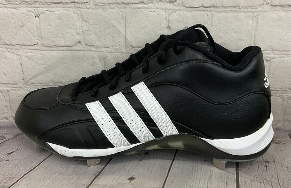 Adidas Excelsior 5 Mid Men's Baseball Cleats Black White Metallic ...