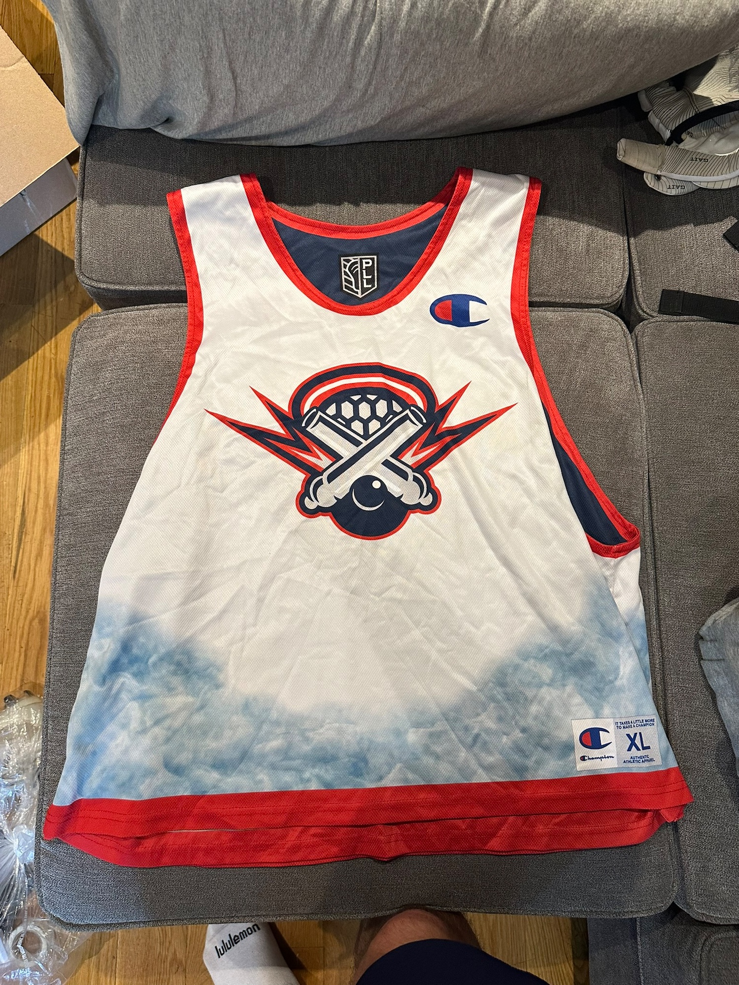 RARE TEAM ISSUED GAME WORN PLL Cannons Blue XL Champion Jersey ...