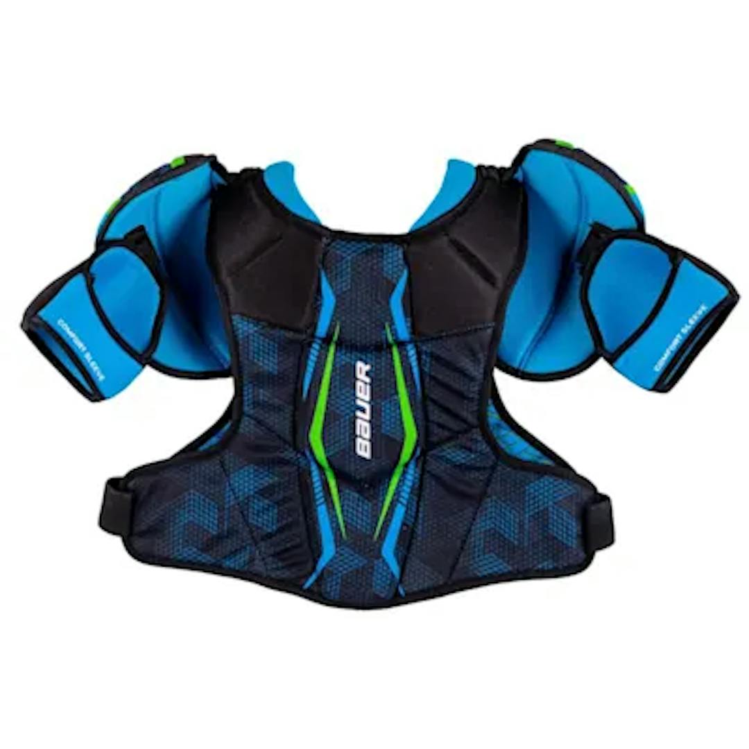 New Bauer Junior Bauer X Shoulder Pad Int Ice Hockey Shoulder Pads Lg ...