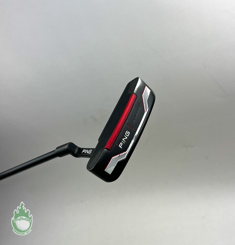 Used Left Handed 2021 Ping Black Dot Anser 34" Putter Graphite Golf ...