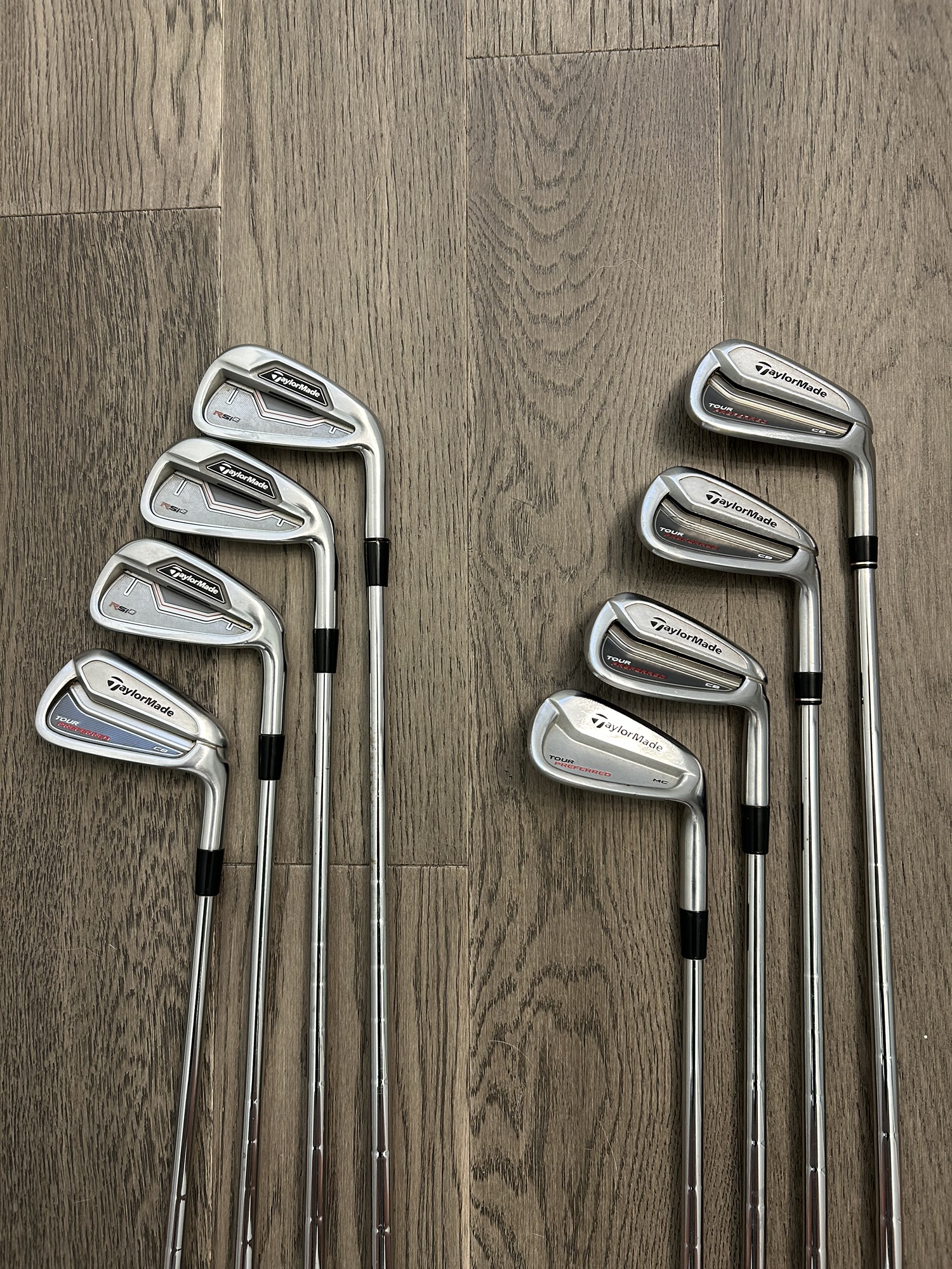 Taylormade RSI2 Tour Preferred CB/MC combo RH Stiff KBS Shafts ...