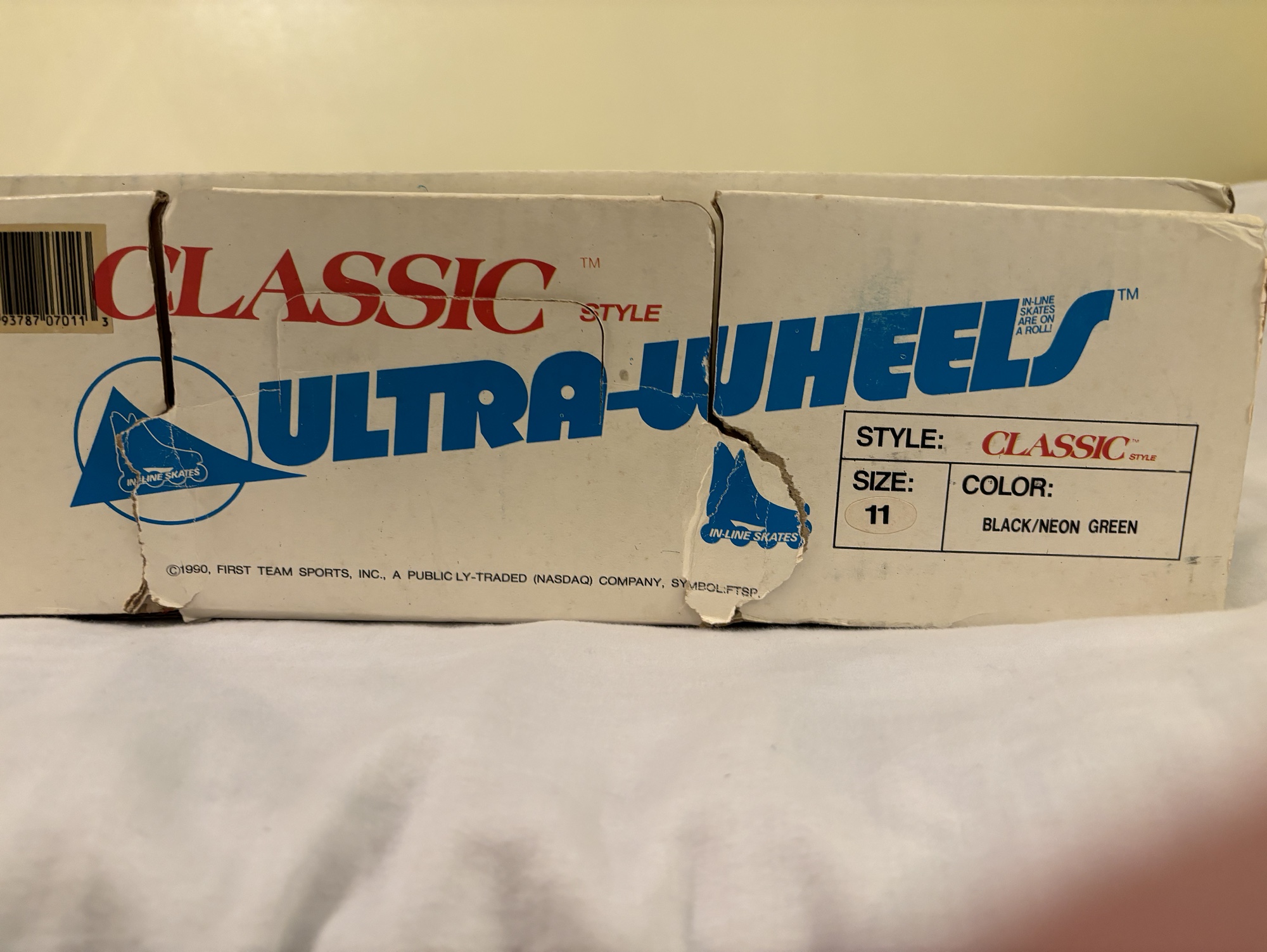 New Ultra-Wheels Wayne Gretzky Vintage Inline Hockey Skates Size 11 w ...