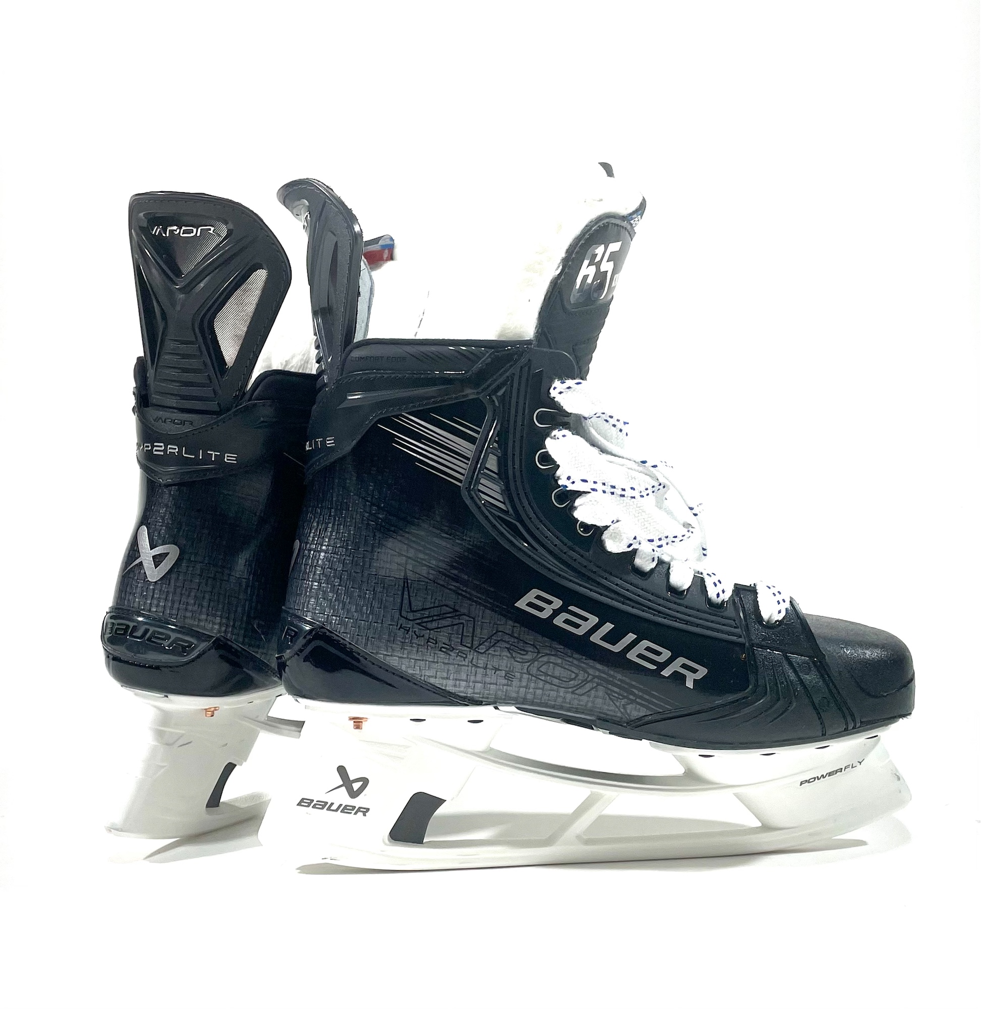Like new Custom Black Bauer Vapor Hyperlite 2 Pro Stock Skates - Size 8 ...