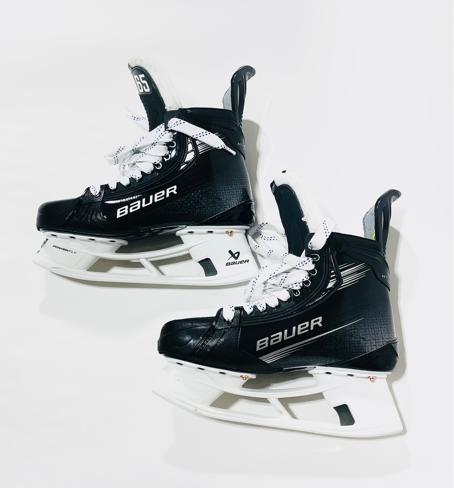 Like new Custom Black Bauer Vapor Hyperlite 2 Pro Stock Skates - Size 8 ...