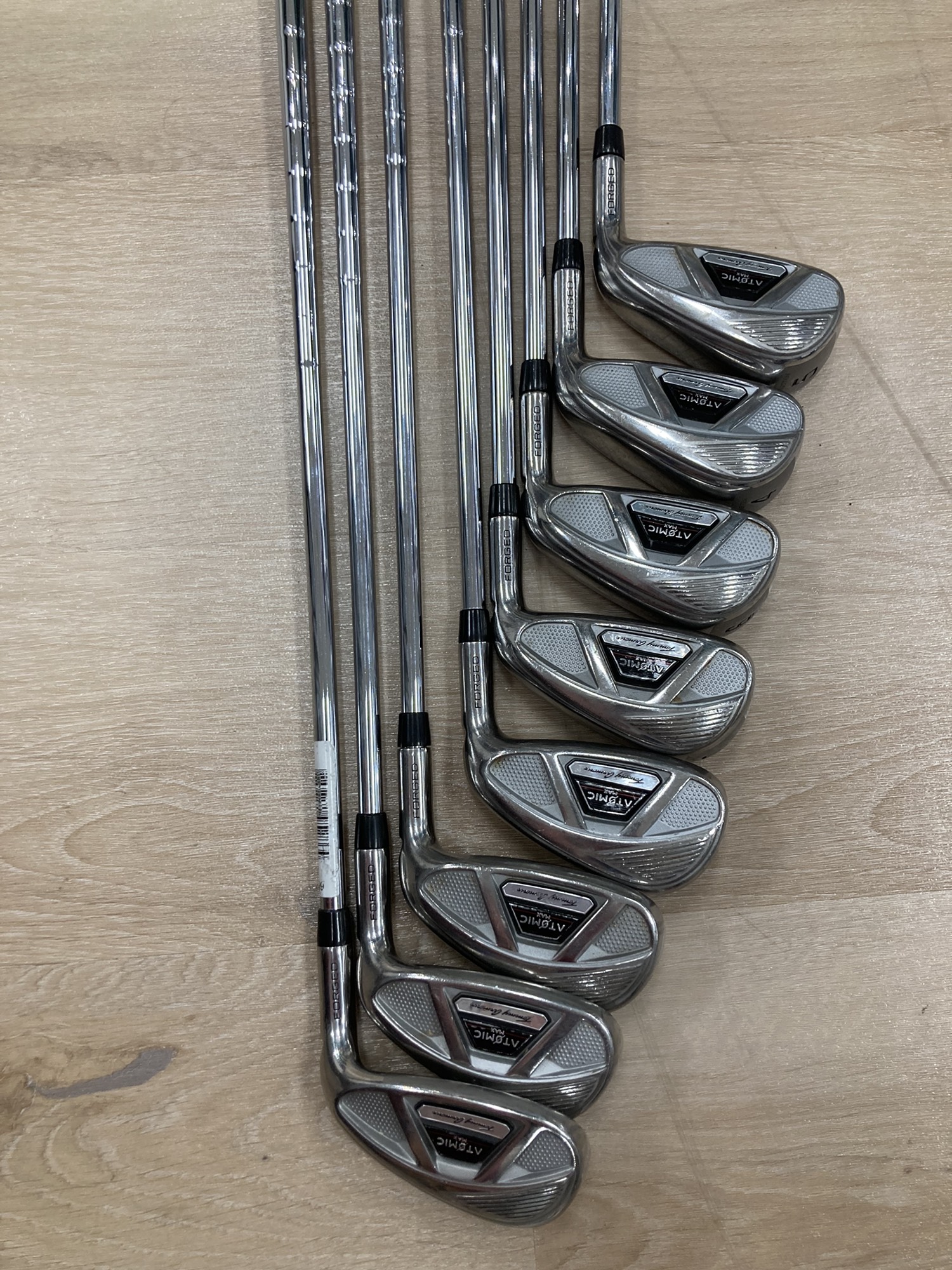 Used Men's Tommy Armour Tungsten Atomic Iron Set Right Handed Regular ...