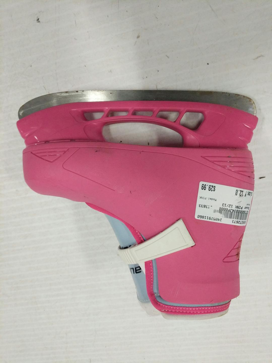 Used Bauer Pink Youth 12.0 Ice Hockey Skates | SidelineSwap