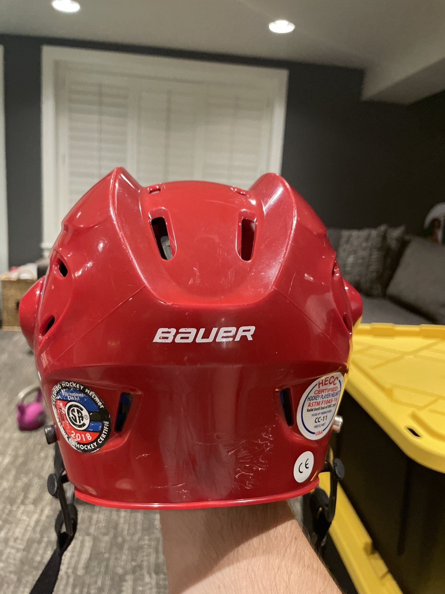Red Bauer 5100 Helmet | SidelineSwap