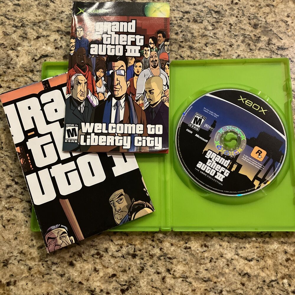 Grand Theft Auto 3 The Xbox Collection (Microsoft Xbox, 2003) W/Manual ...