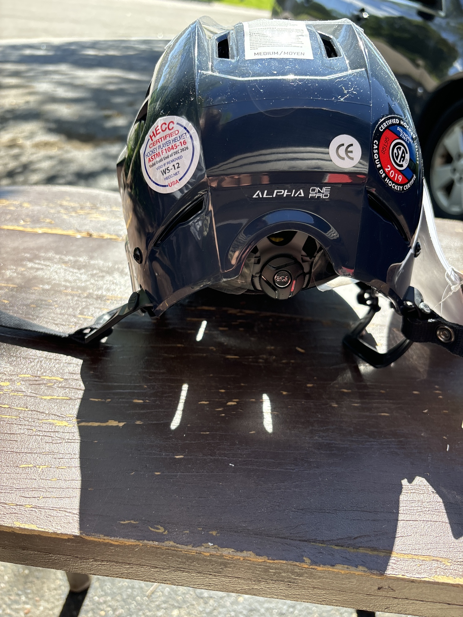 NEW Warrior Alpha One Pro Helmet Senior Large Navy | SidelineSwap