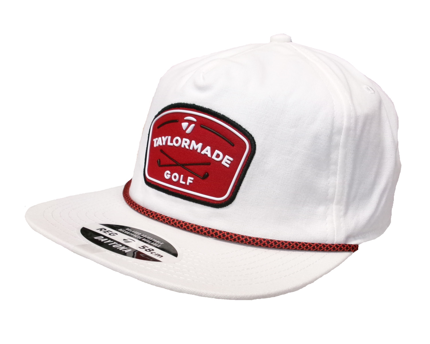 NEW 2024 TaylorMade LS Flatbill Rope White Snapback Golf Hat/Cap ...