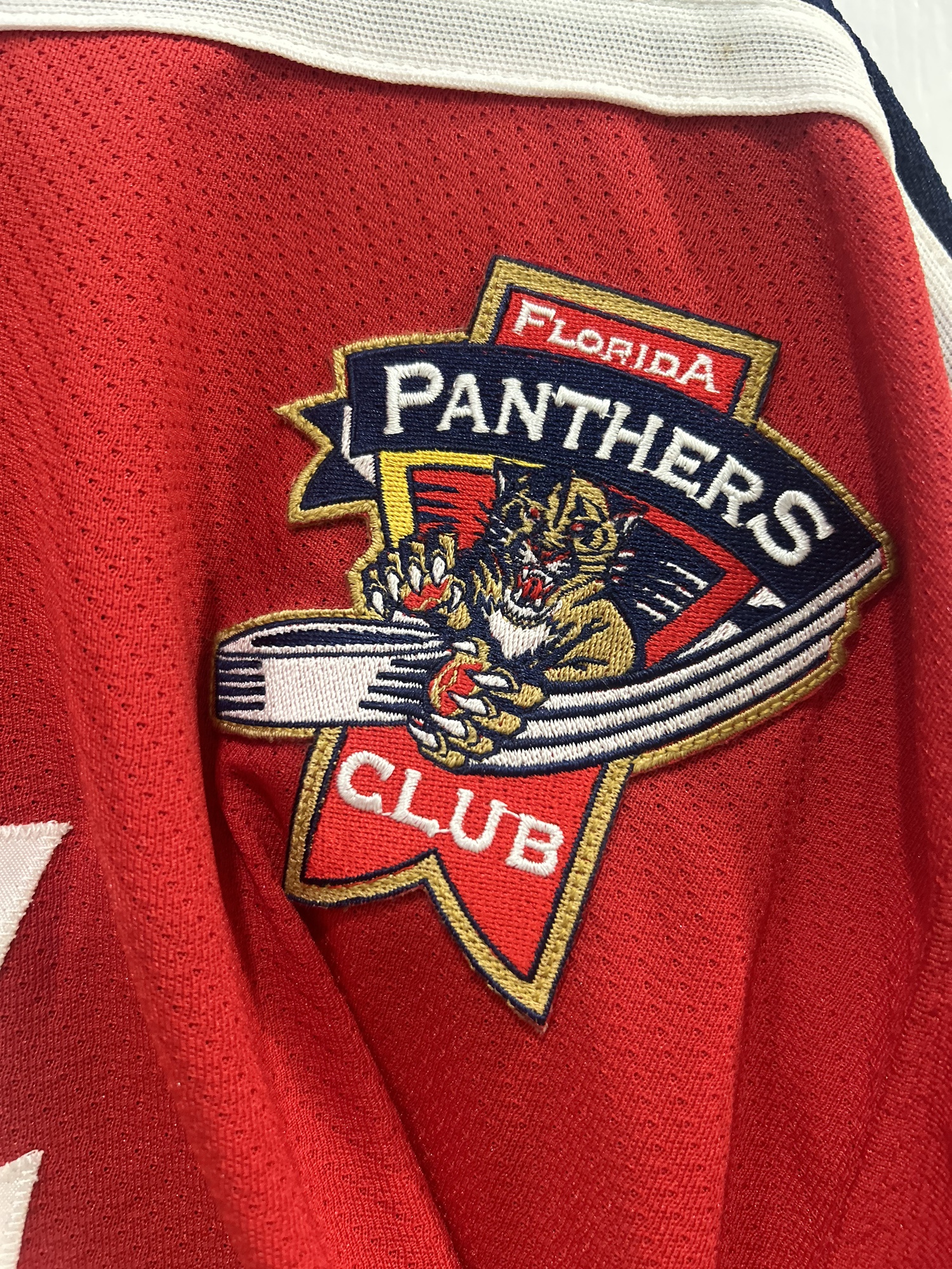 Vintage Florida Panthers CCM center ice authentic collection red jersey ...