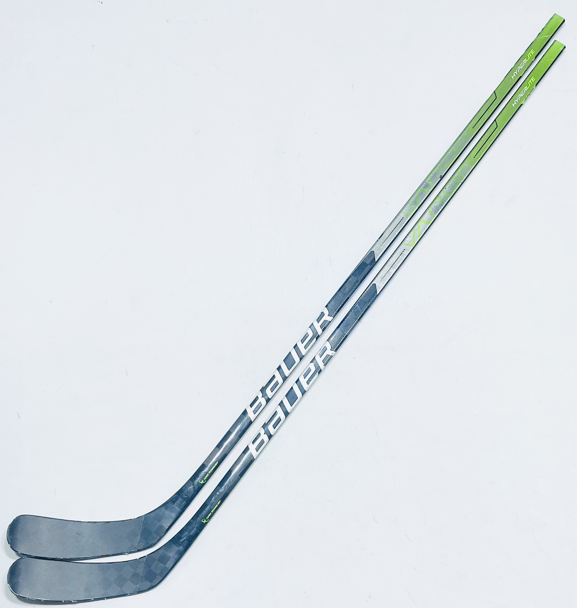 2 Pack Custom Gold Bauer Vapor Hyperlite Hockey Sticks-RH-70 Flex-Benn ...