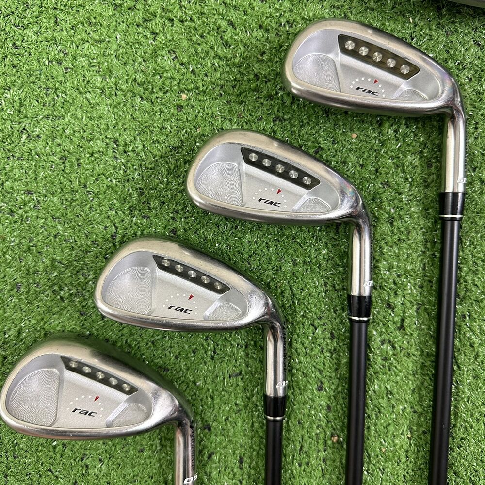 TaylorMade RAC OS Iron Set 4-PW SW Senior M Flex Ultralite Graphite ...