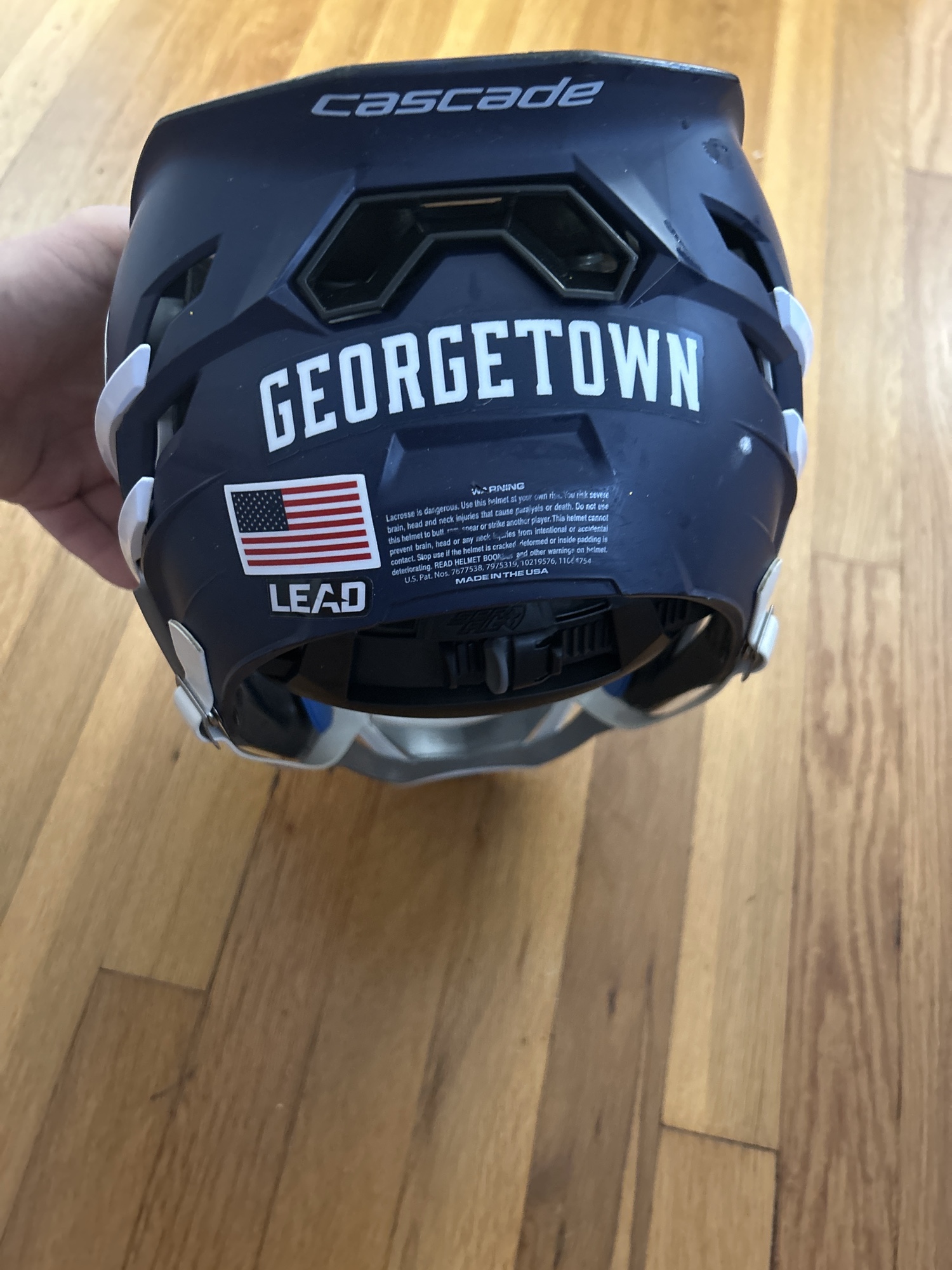 Team Issued Georgetown Cascade XRS Helmet | SidelineSwap