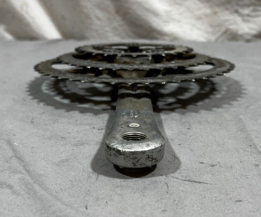 Vintage Shimano Deore FC-MT60 175mm 48/38/28 Biopace Mtn Bike Triple Crankset | SidelineSwap