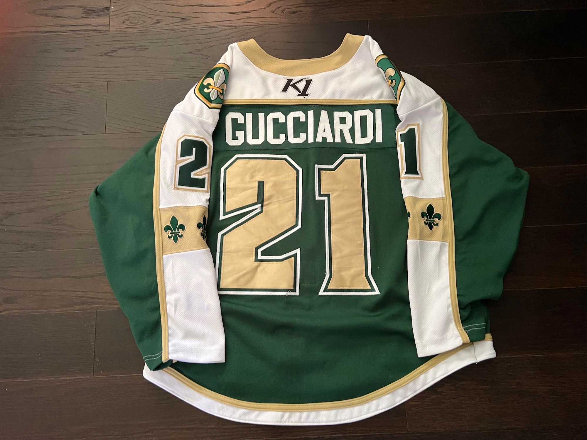 USHL Sioux City Musketeers David Gucciardi Michigan State Game Worn ...