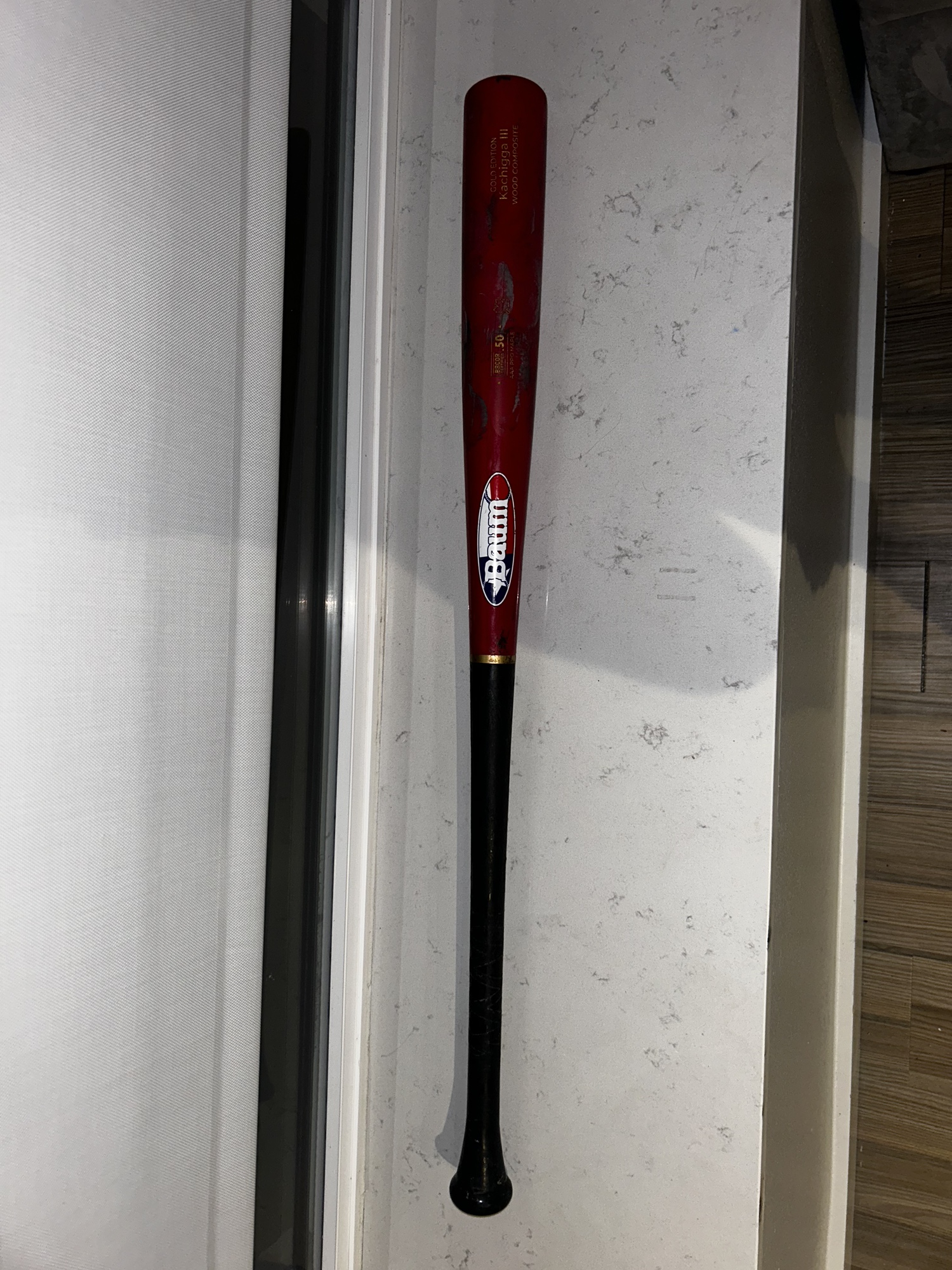 Custom Baum Bat Gold Stock Wood Composite BBCOR 33.5 -3 | SidelineSwap