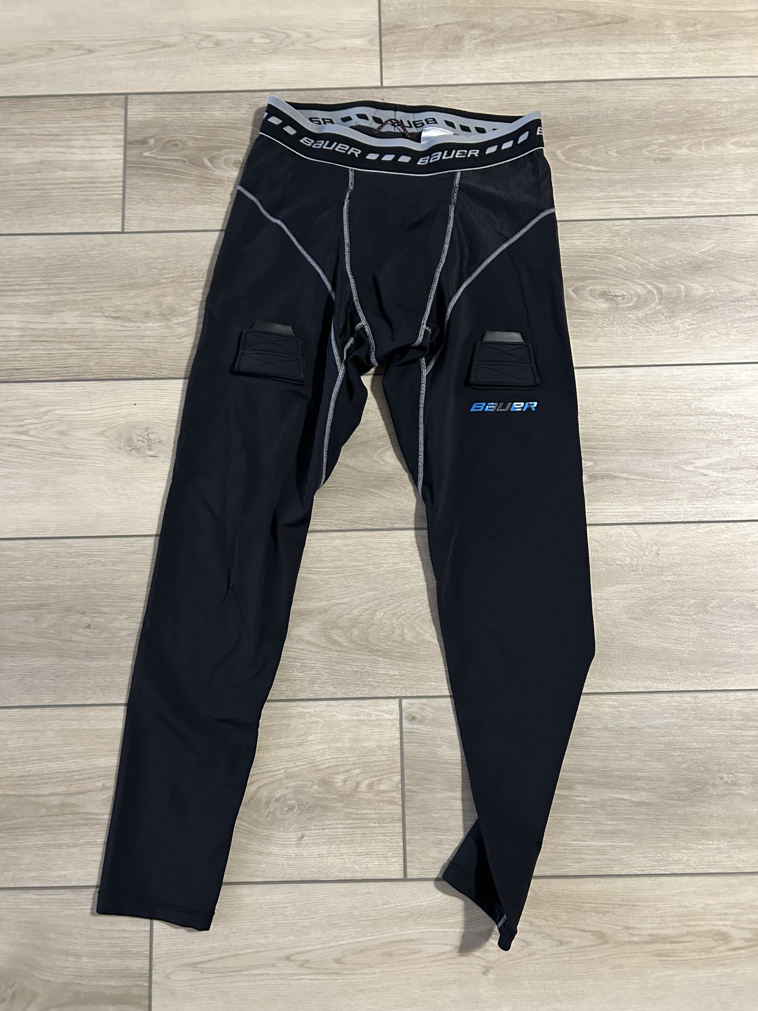 Black Used Men's Bauer Compression Leggings | SidelineSwap