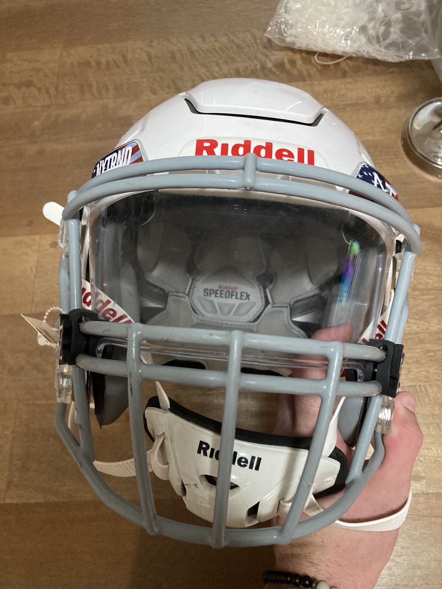 Used Youth Medium Riddell SpeedFlex Helmet with NXTRND Visor | SidelineSwap
