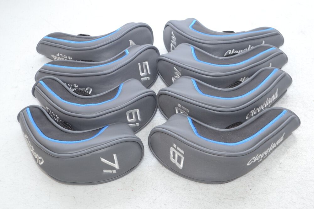 Cleveland Golf Launcher HB Iron Set Covers 4-PW,DW Black,Grey,Blue ...