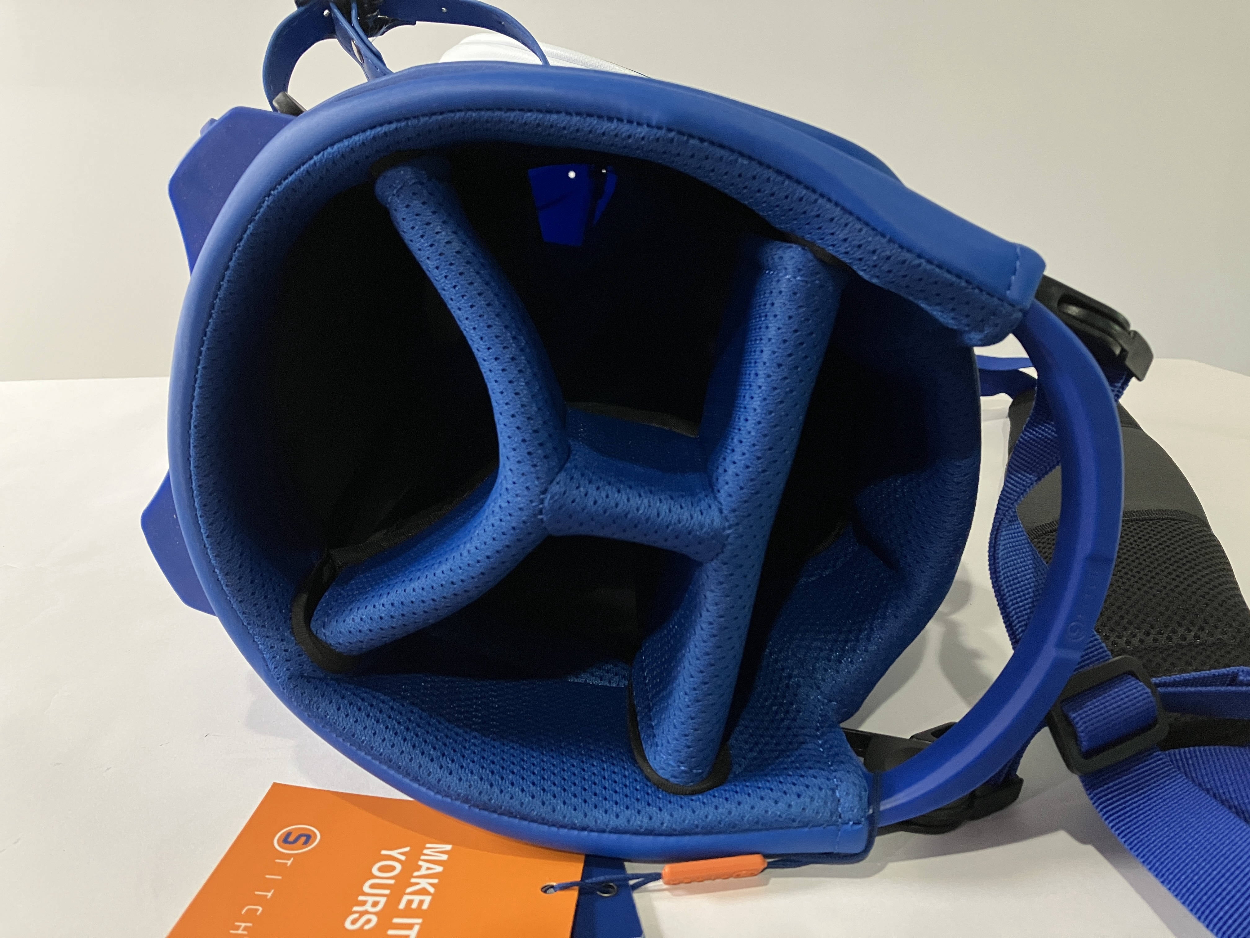 Stitch SL2 Stand Bag Blue White 4-Way Divide Single Strap Golf Bag NEW ...