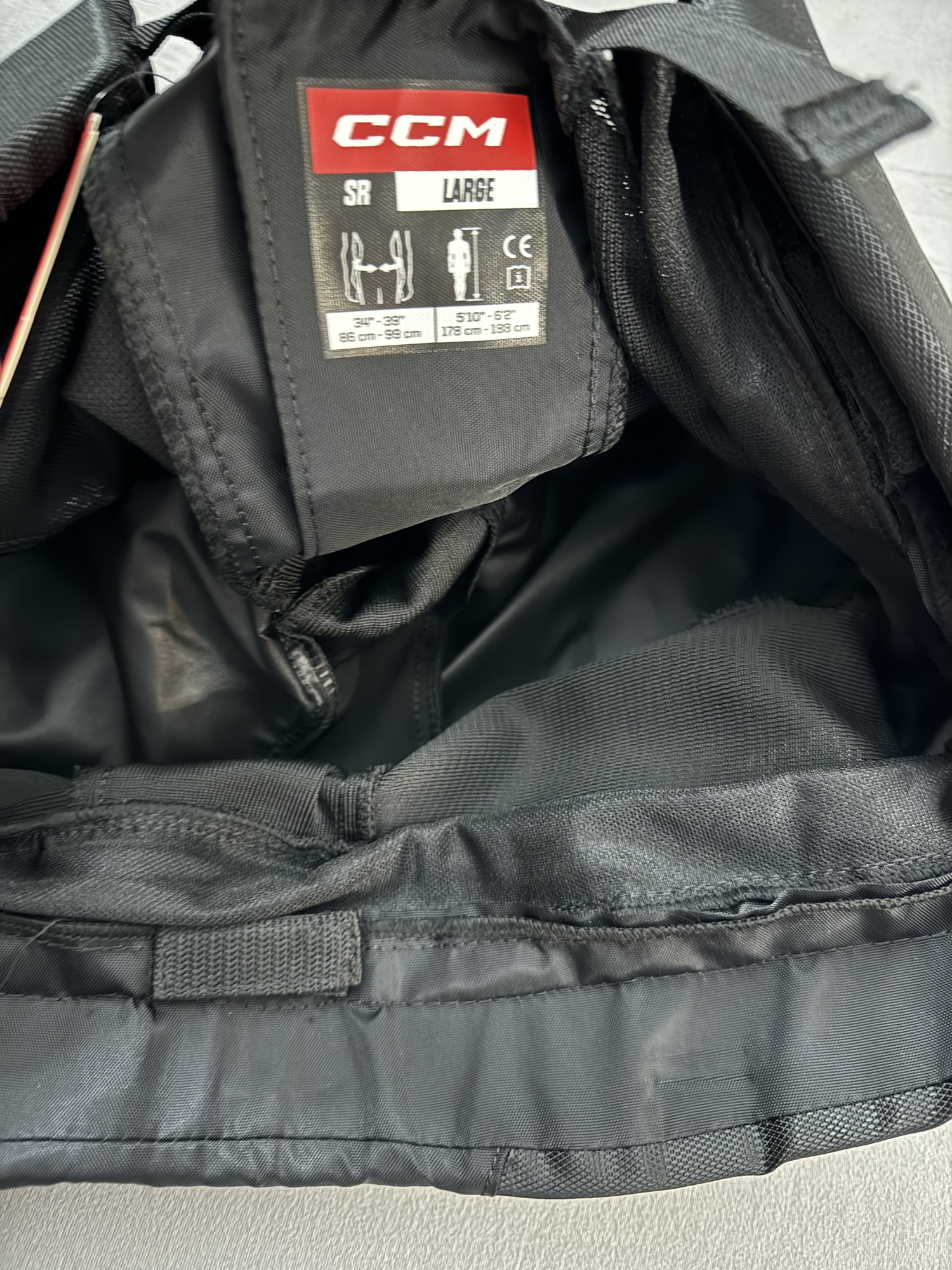 New Black Senior Large CCM Jetspeed Hockey Pant Covers | SidelineSwap