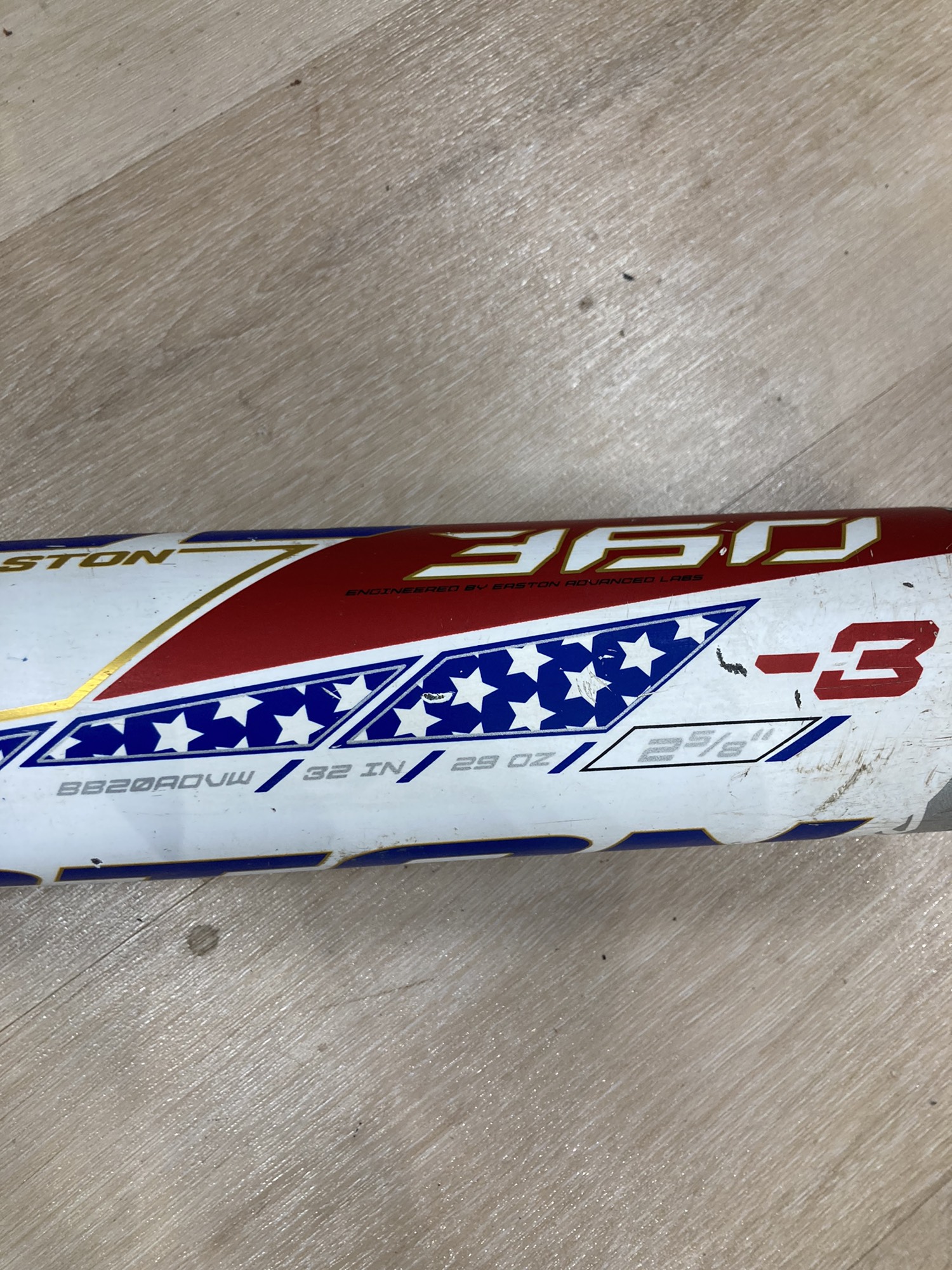 Used 2020 Easton ADV 360 RARE Bat BBCOR Certified (-3) Composite 29 oz ...