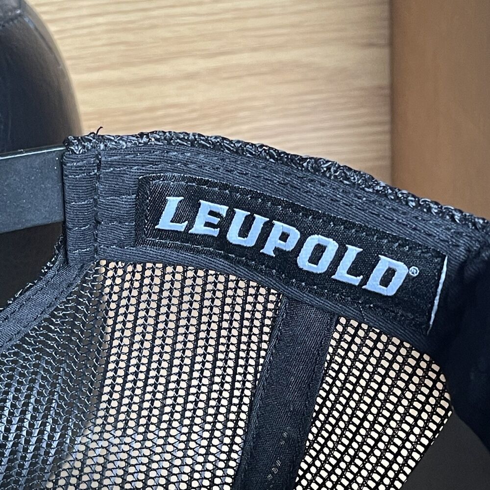 Leupold Optics Rifle Scopes Mesh Trucker Snapback Hat Cap Green Black ...