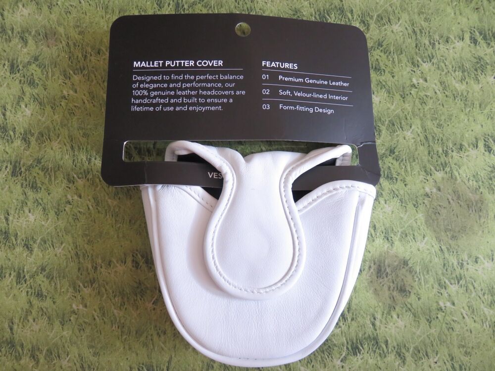 Vessel White Leather Mallet Putter Headcover #108 | SidelineSwap