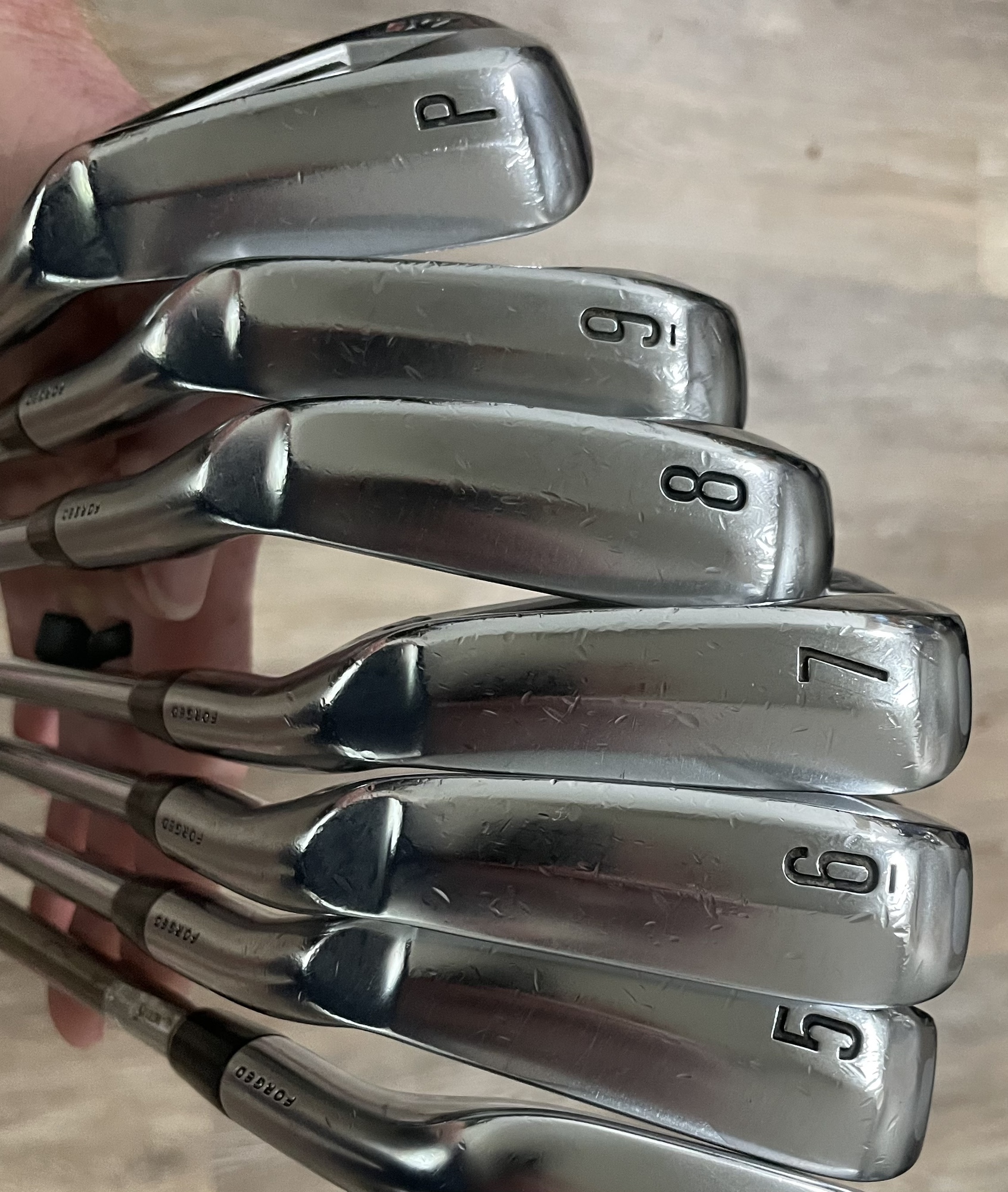 Srixon ZX5 irons (4i-PW) (2022) - Stiff Flex with JumboMax Med Grips ...