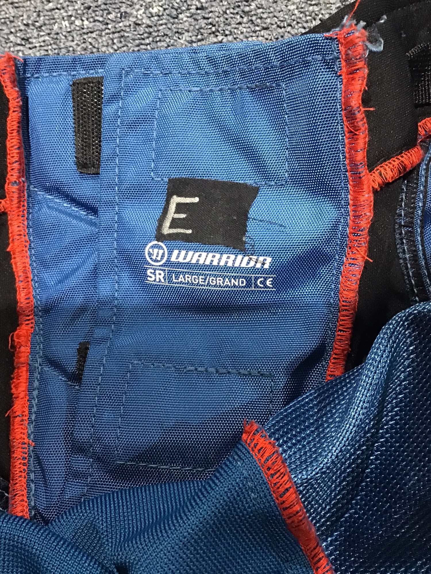 Used Colorado Avalanche Blue Large Warrior Pant Shell | SidelineSwap