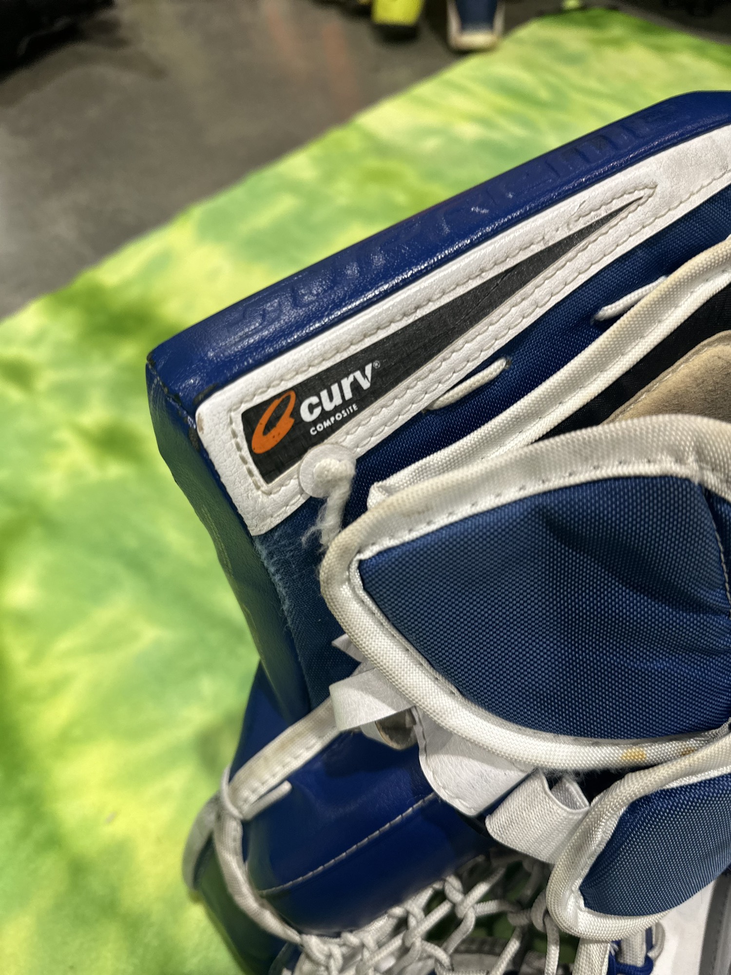 Blue Used Intermediate Bauer M5 Pro Goalie Gloves & Blockers Regular ...