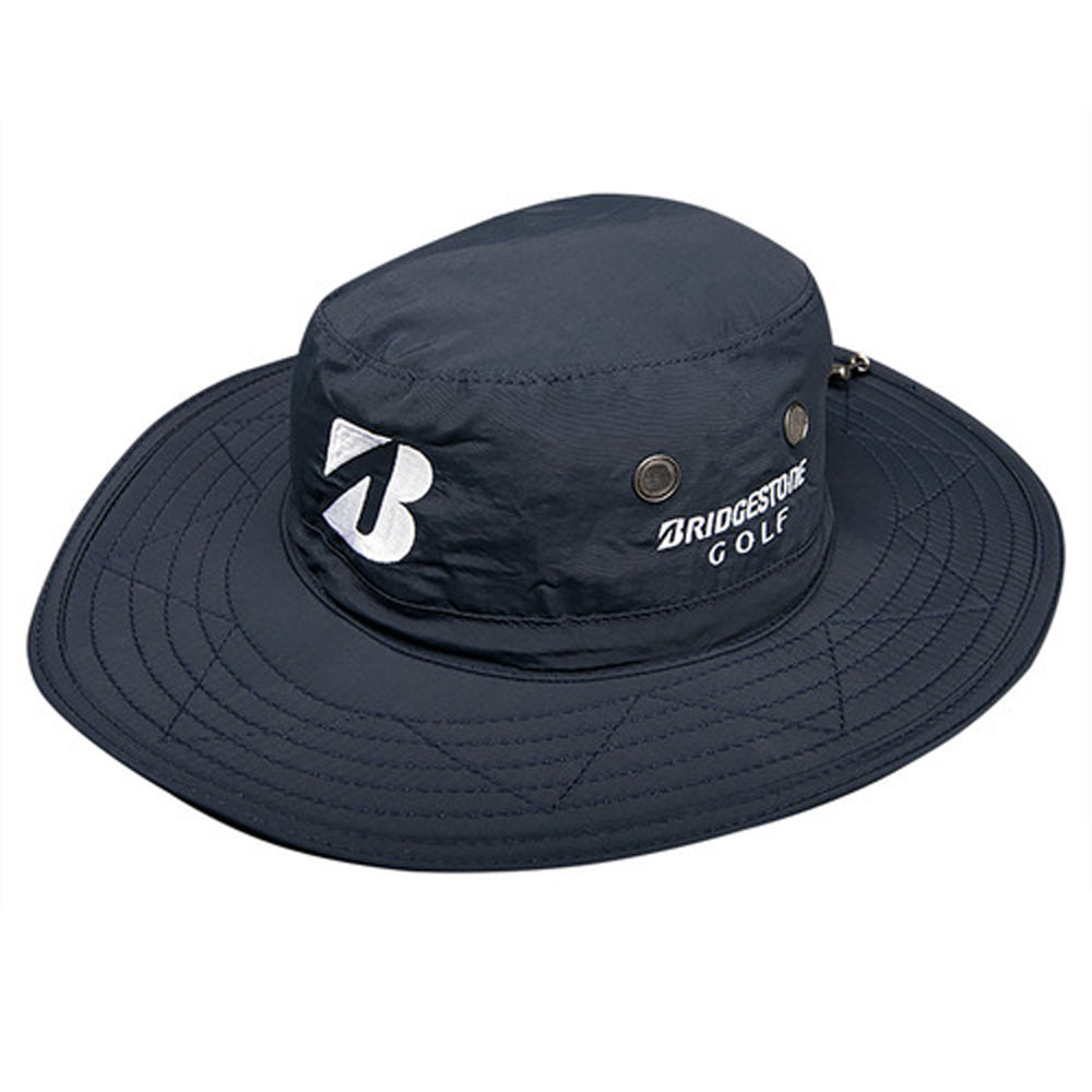 NEW Bridgestone Wide Brim Safari Boonie Dark Navy Fitted S/M Hat/Cap ...